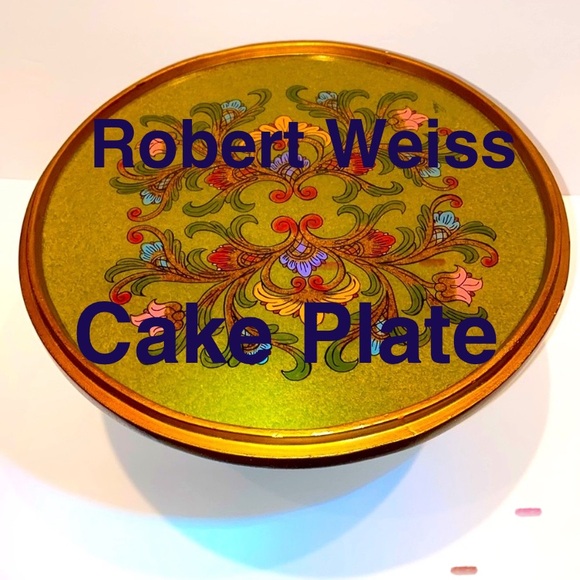 Robert M. Weiss | Accents | 979s Reverse Painted With Floral Design In ...